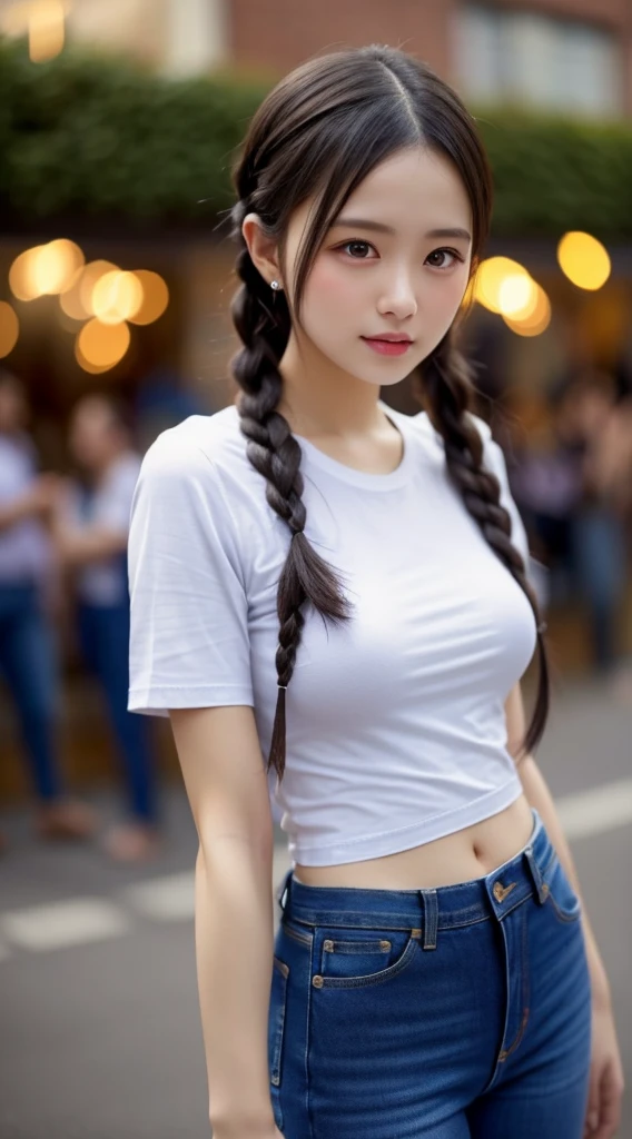 beautiful girl, very beautiful detailed face , laugh shyly - SeaArt AI