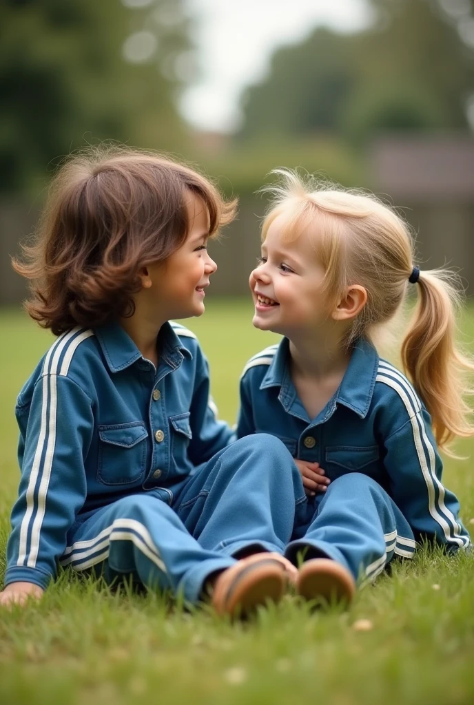 HI, create an image that depicts two ren sitting in a lawn - SeaArt AI