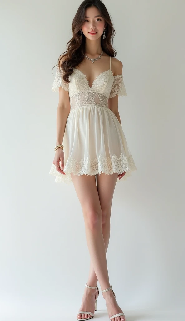 Presenting a full body image of a girl displaying her sexy, ultra ...