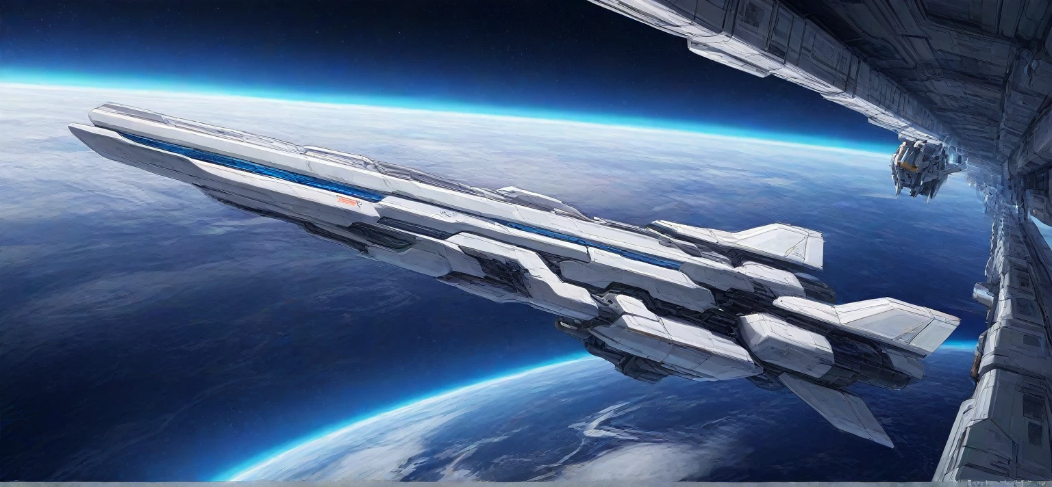Detailed image of a space weapon, futuristic and technological design ...