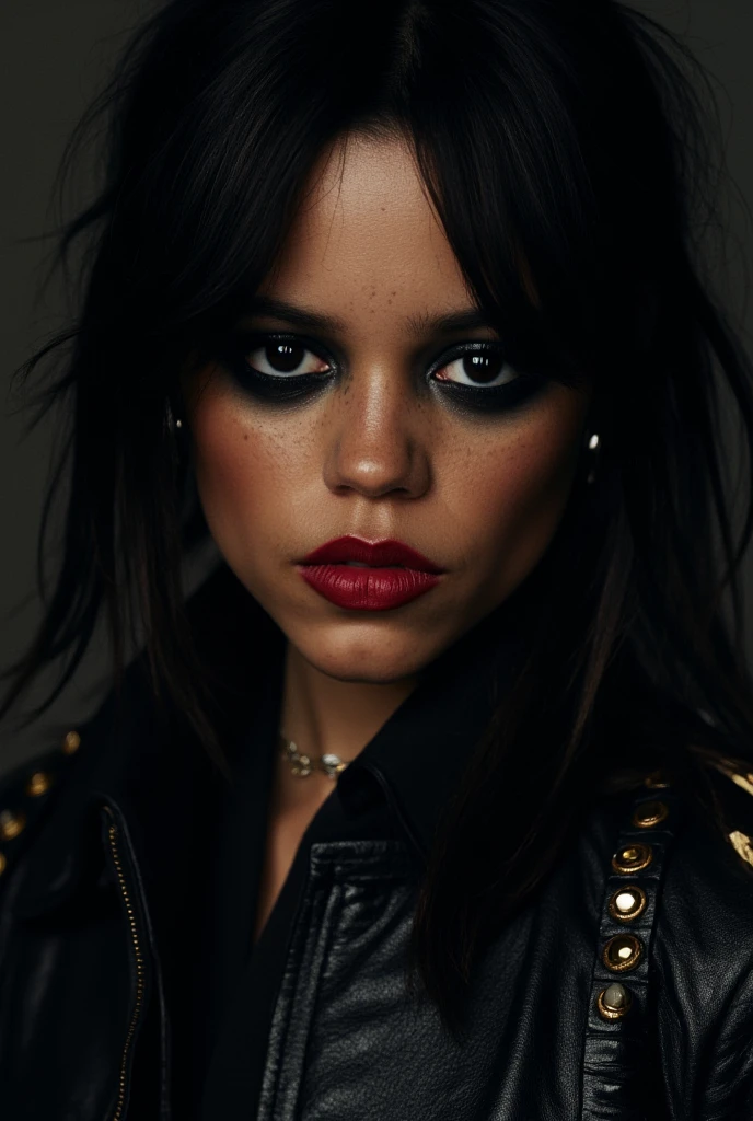 Jenna Ortega's She's a Rocker Dressed - SeaArt AI