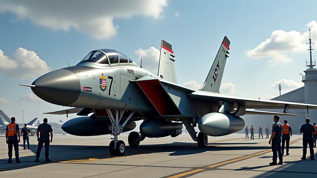 The F-14A Tomcat that appears in Ace Combat is being serviced at the ...