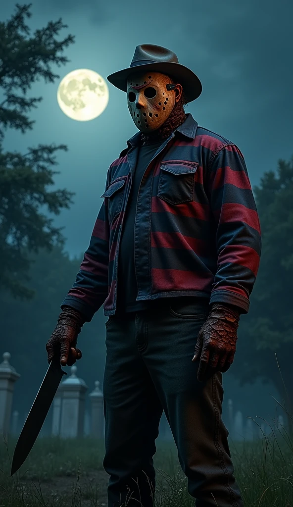 A hybrid fusion between Jason Voorhees from the movie Friday the 13th ...