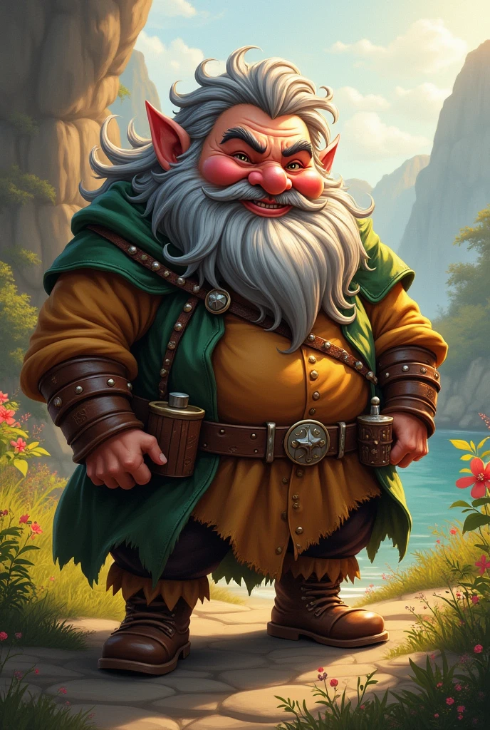 Create an image of a chubby dwarf and all haired - SeaArt AI