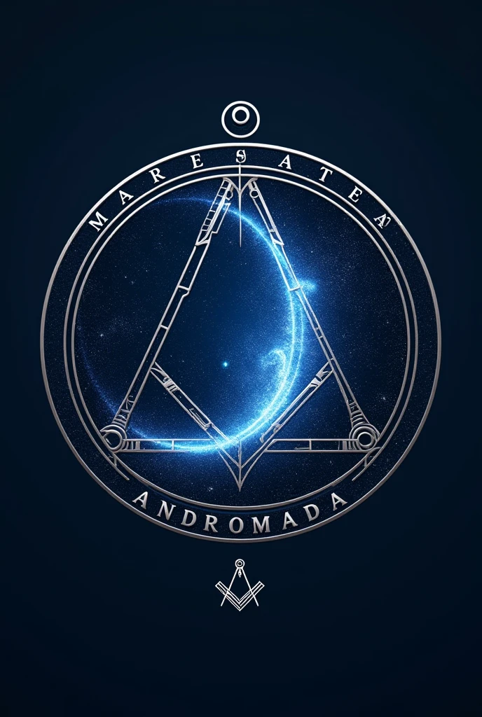 Image of the Andromeda constellation inscribed in a circle with the ...