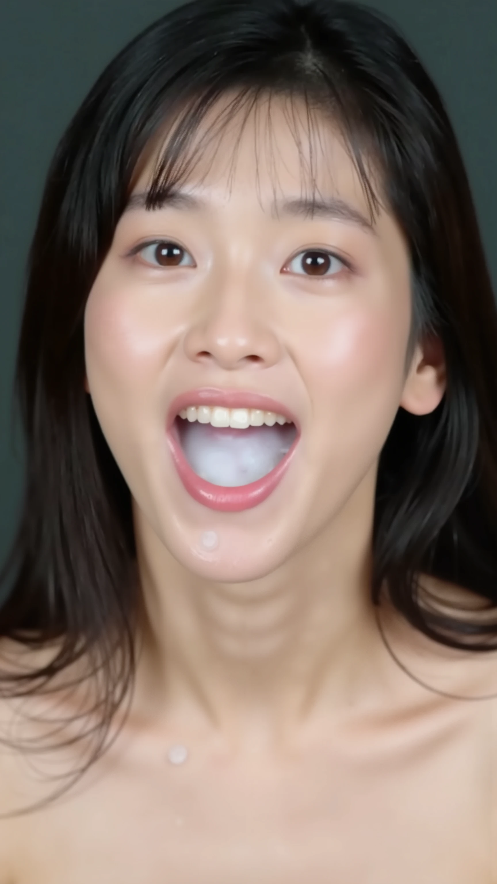 The high resolution photograph of a young Japanese woman, intricate ...