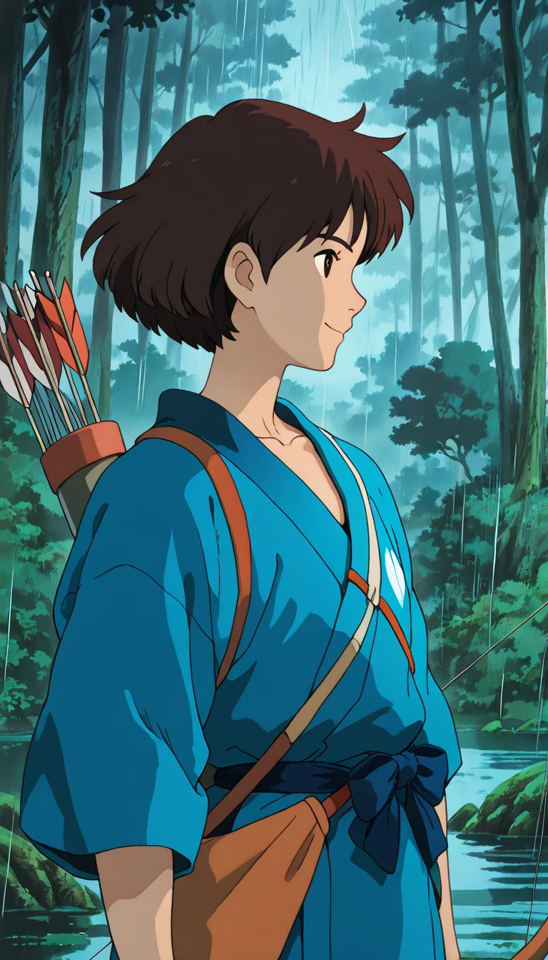 (1boy, ashitaka), (extremely detailed CG unit 8k wallpaper), - SeaArt AI