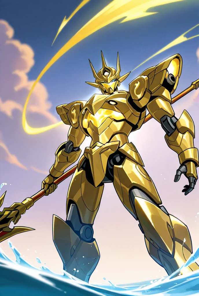 Draw a Thai giant as an armored robot with Sam from the game Honkai ...