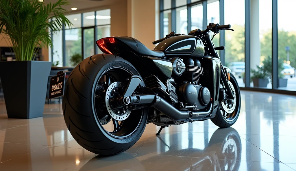 This view highlights the aerodynamic body, powerful Left view - SeaArt AI