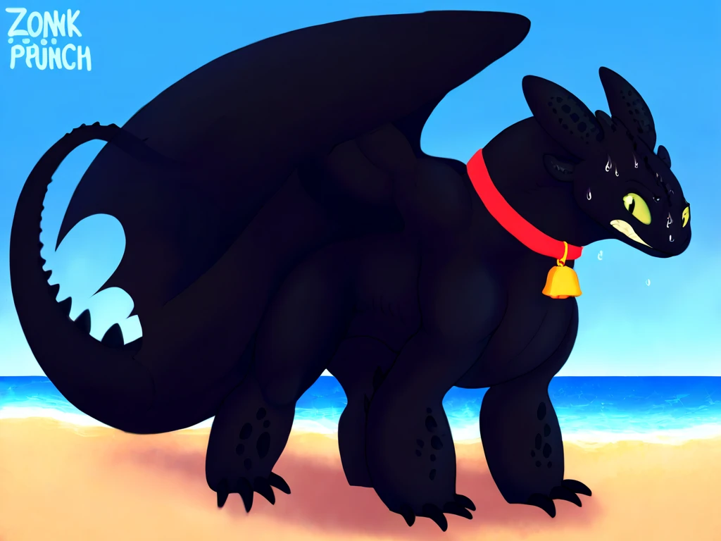 ((Posted on E621)), (httyd) Toothless, black skin, scales, Open Mouth ...