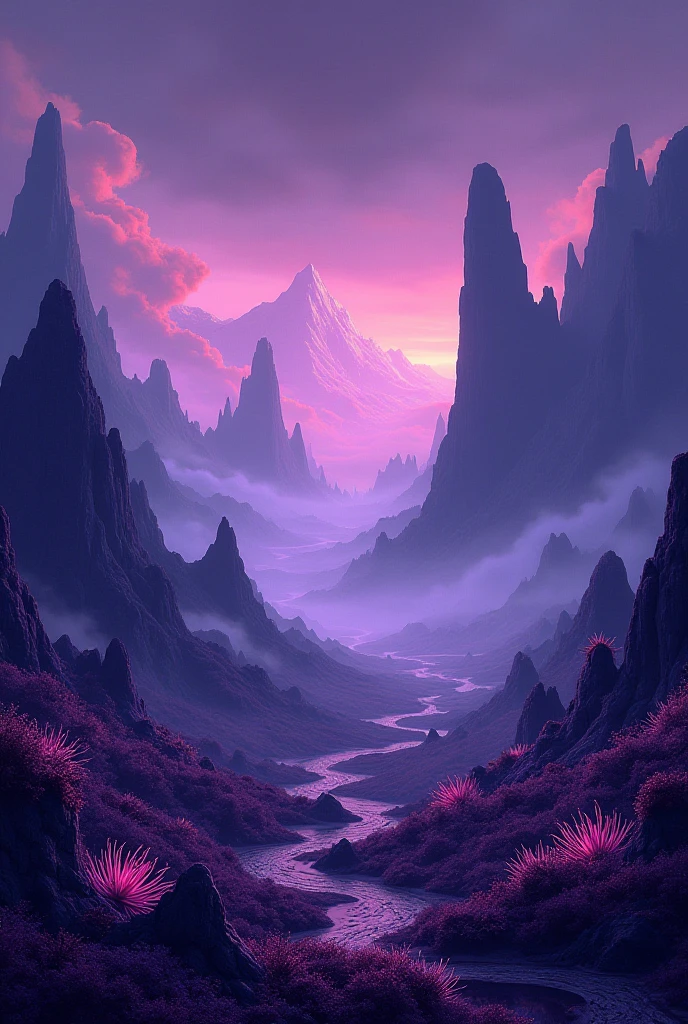 A beautiful illustration wallpaper of scenery without any human with ...