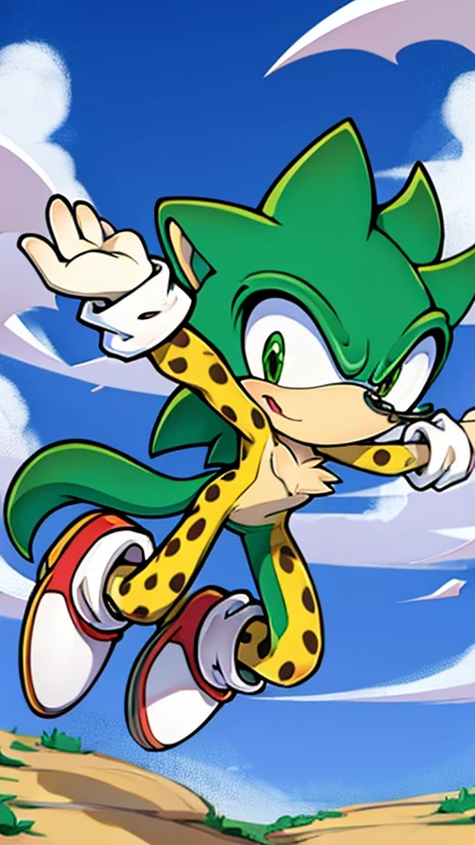 Female animal furry toran cheetah 🐆 yuji uekawa sonic adventure style ...