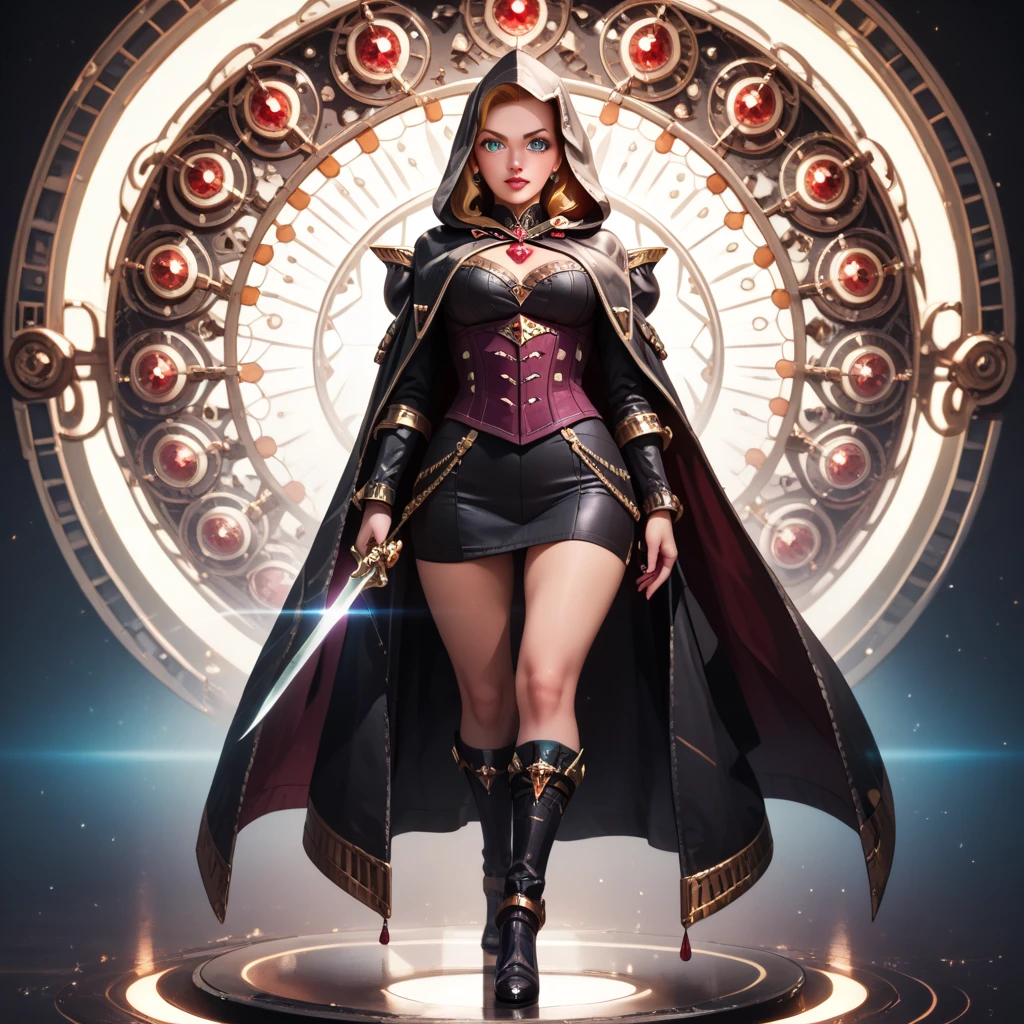 masterpiece, best quality, high detailed, 16k))) (1 ) A slender ...