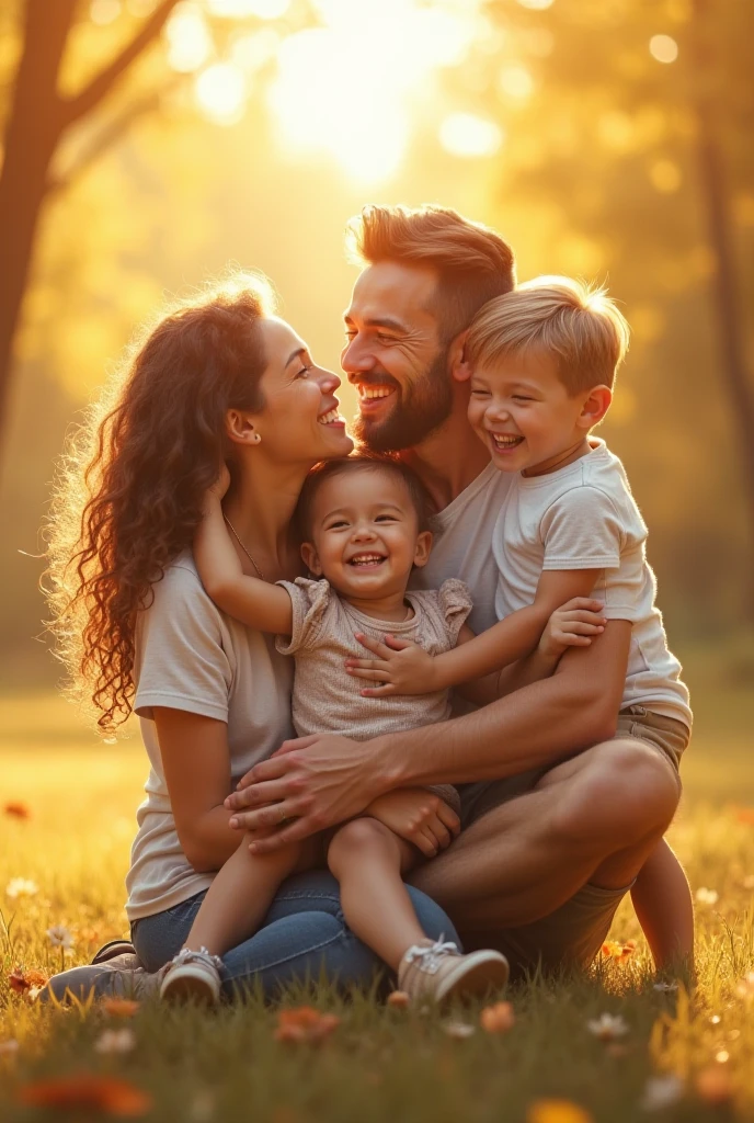 Healthy and happy parents and ren - SeaArt AI