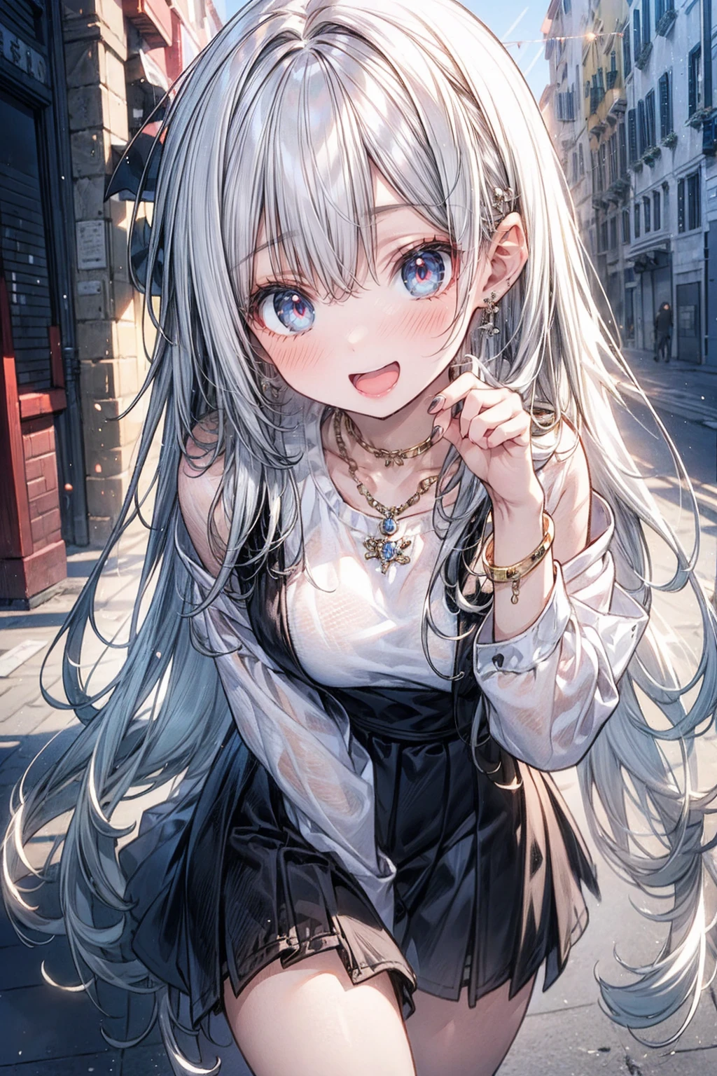 ((flat anime, 2D, 1girl:1.2)), ((15-years old:1.1, lolli:1.3 - SeaArt AI