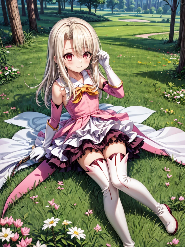 One girl, Illyasviel von Einzbern, Prisma Illya, cute face, thin and ...