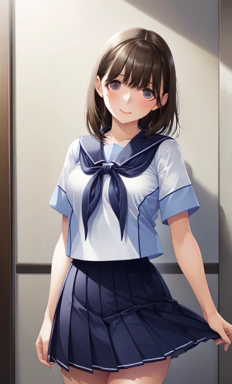 anegasaki nene, shiny chestnut hair, (brown pretty eyes, sparkling eyes ...