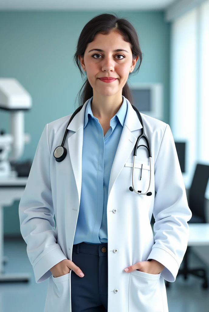 Make me look like a professional doctor female not very old - SeaArt AI