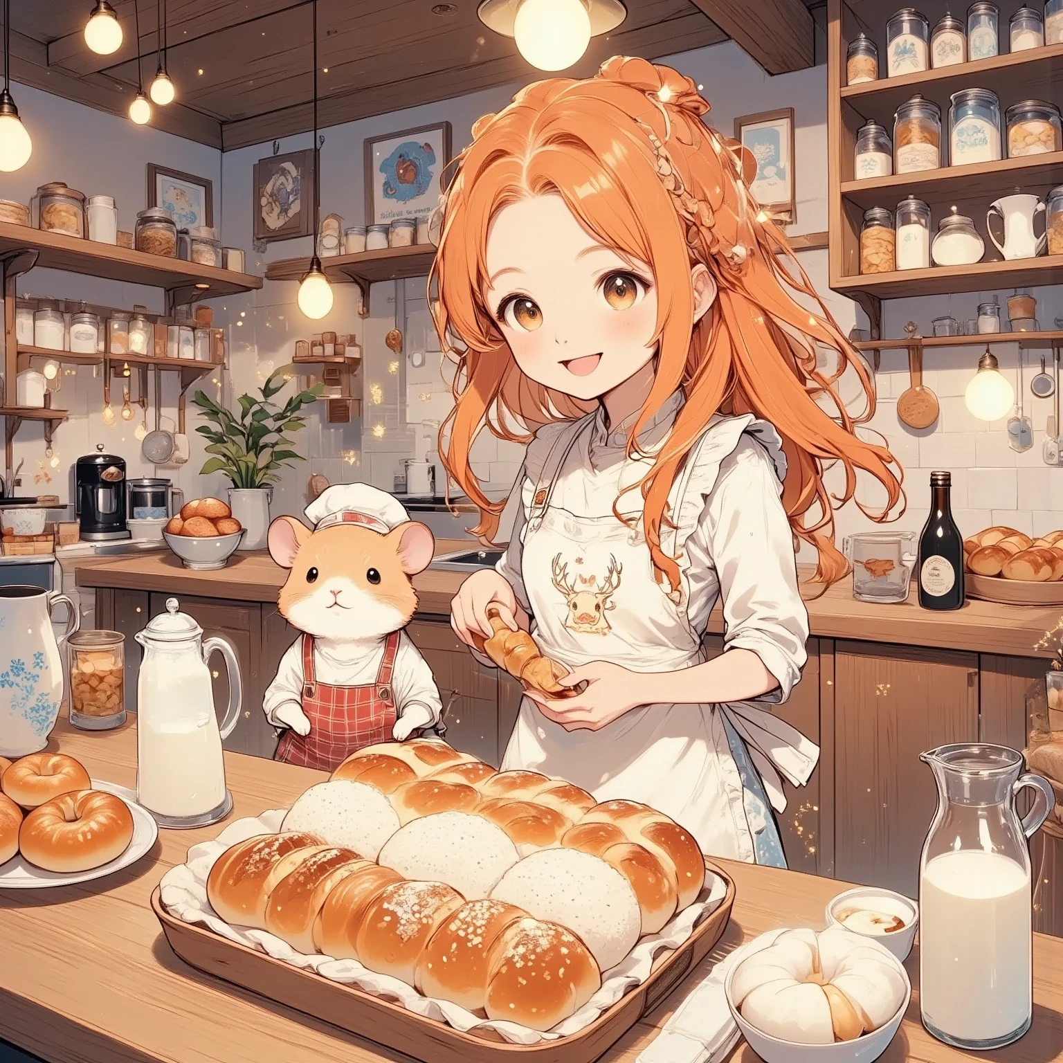 (Envision a girl named Solveig, with striking red hair that cascades ...