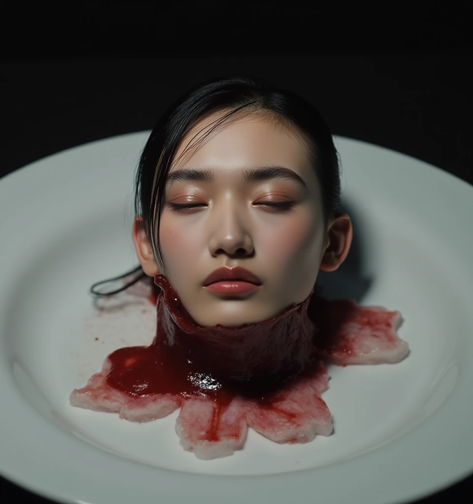 place the head of a decapitated woman , Asia, Less blood stains - SeaArt AI