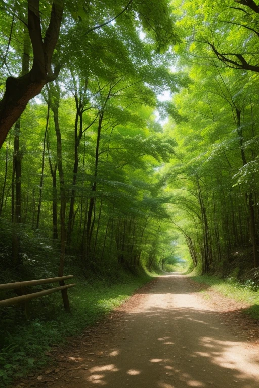 Nature, cool shade, refreshing forest scenery - SeaArt AI