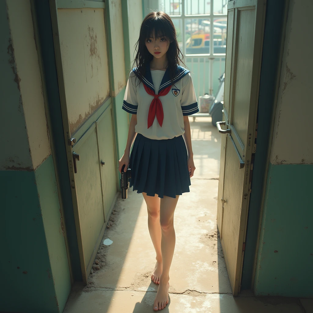 real live action、 high definition、 slim beautiful girl、 school uniform ...