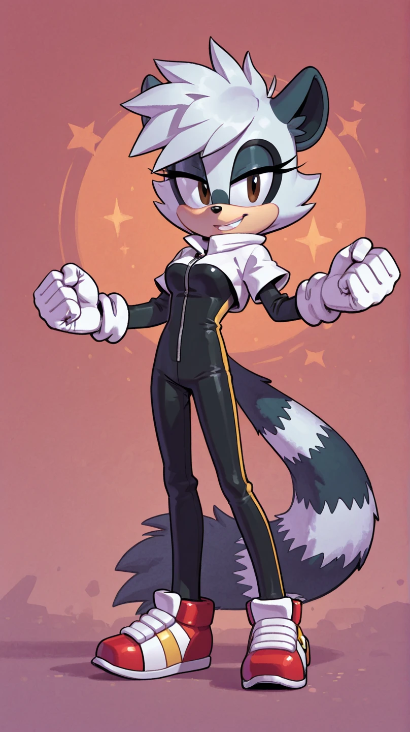 Female furry lemur Sakuraplatinum_illustriousxl sonic idw style evan ...