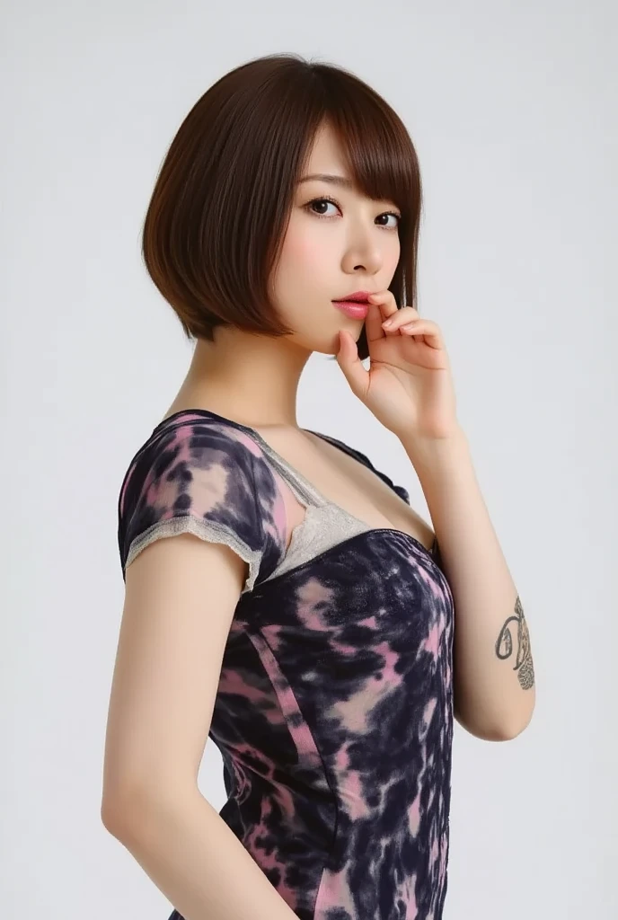 big breasts， Embarrassing Posture ，vulgar and obscene clothing - SeaArt AI