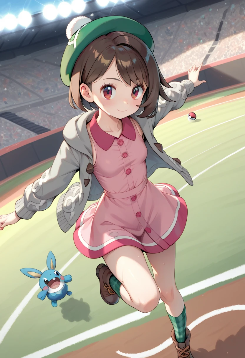 Character Gloria_pokemon , alone, Short Berry,, small breasts - SeaArt AI