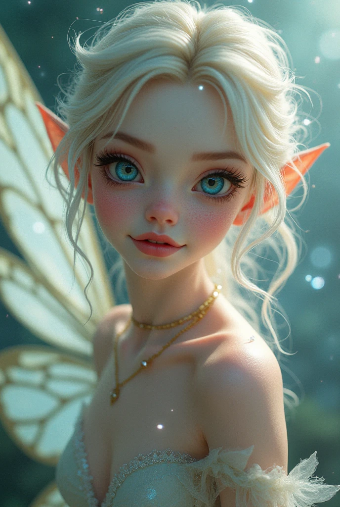 Fairy smiling sexy beautiful realistic beautiful sexy blue - SeaArt AI