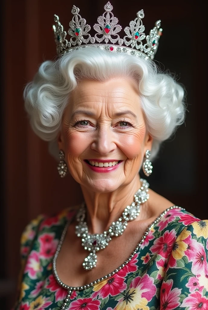 A jolly netherland queen with a white short hair 65 yr old queen ...