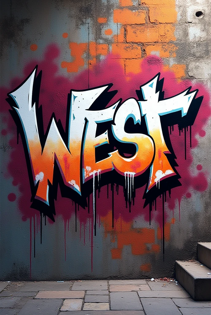 Graffiti tag -"WEST" Street caligraphy Tag marker - SeaArt AI