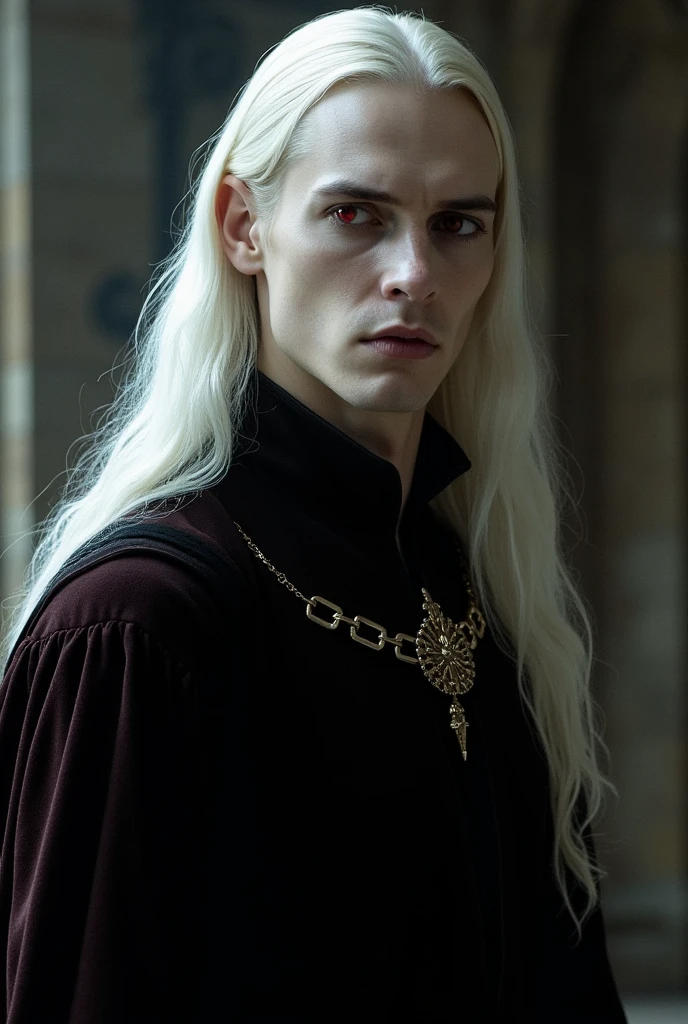 Create the image of the vampire Caius Volturi with the description of ...