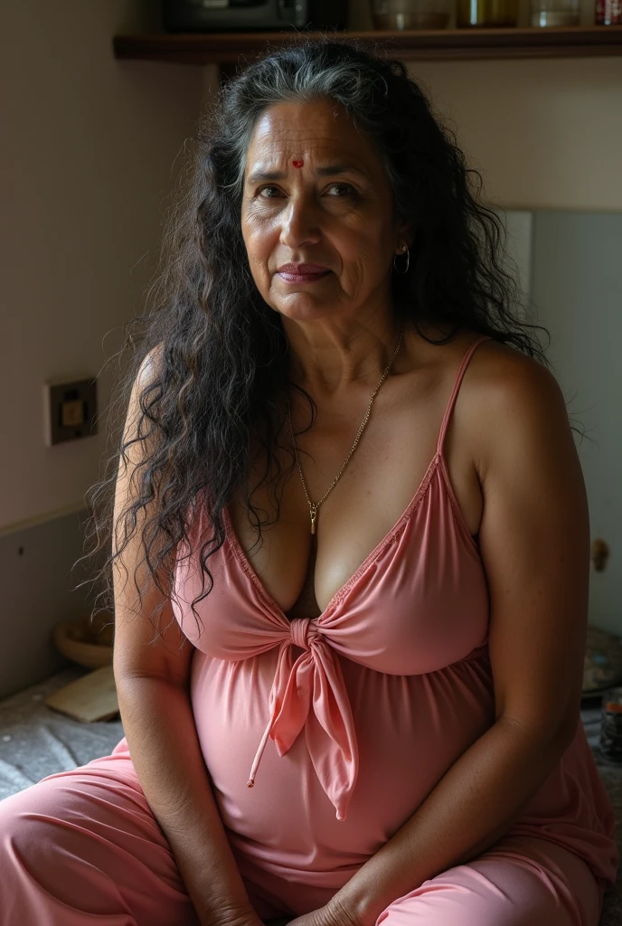 Very wild intimate scene of a Voluptuous beautiful South Indian milf at the age - SeaArt AI