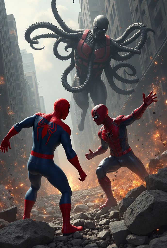 SPIDER-MAN on DAREDEVIL's side, fighting Doctor Octopus and Wilson Fisk ...