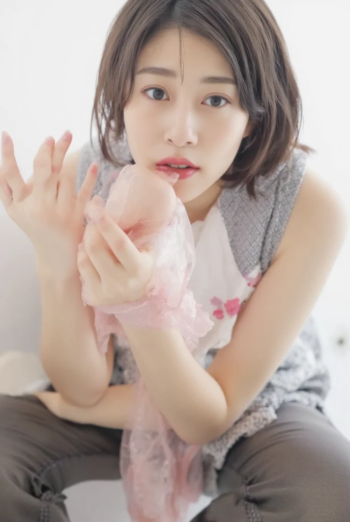 全naked), standing, ( toilet ), beautiful details , Her delicate and - SeaArt AI