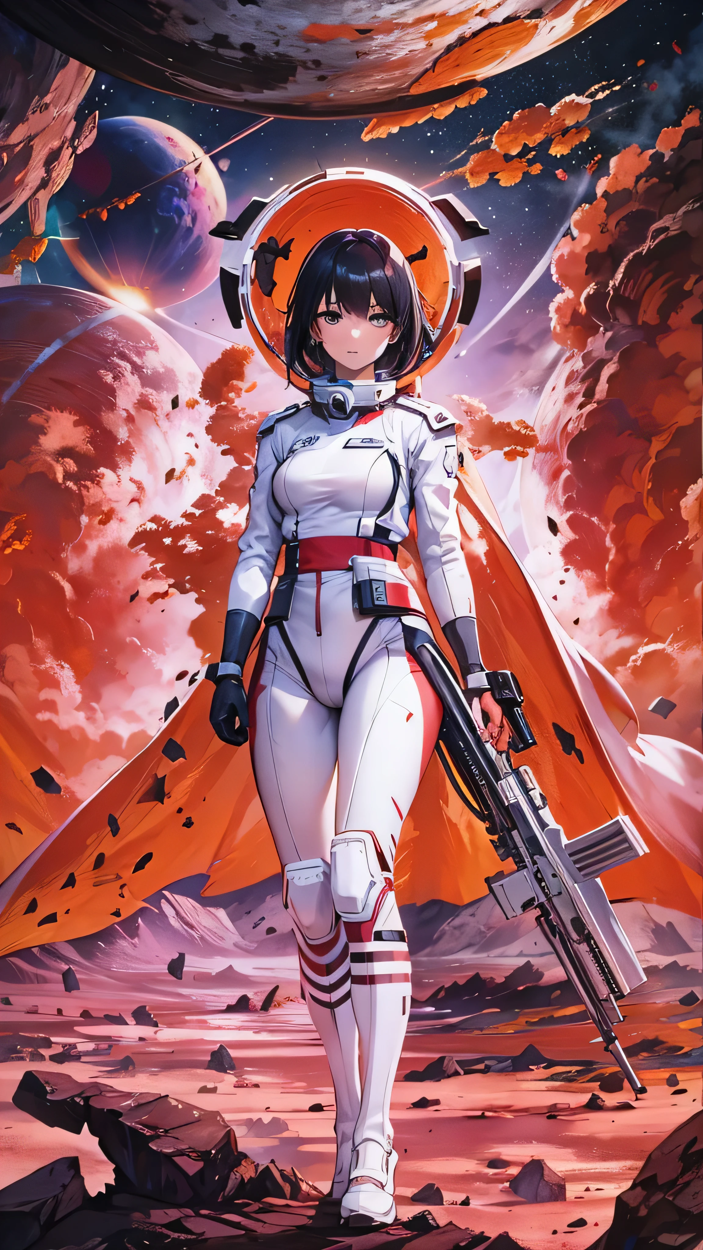 Hand-drawn poster of a sci-fi movie