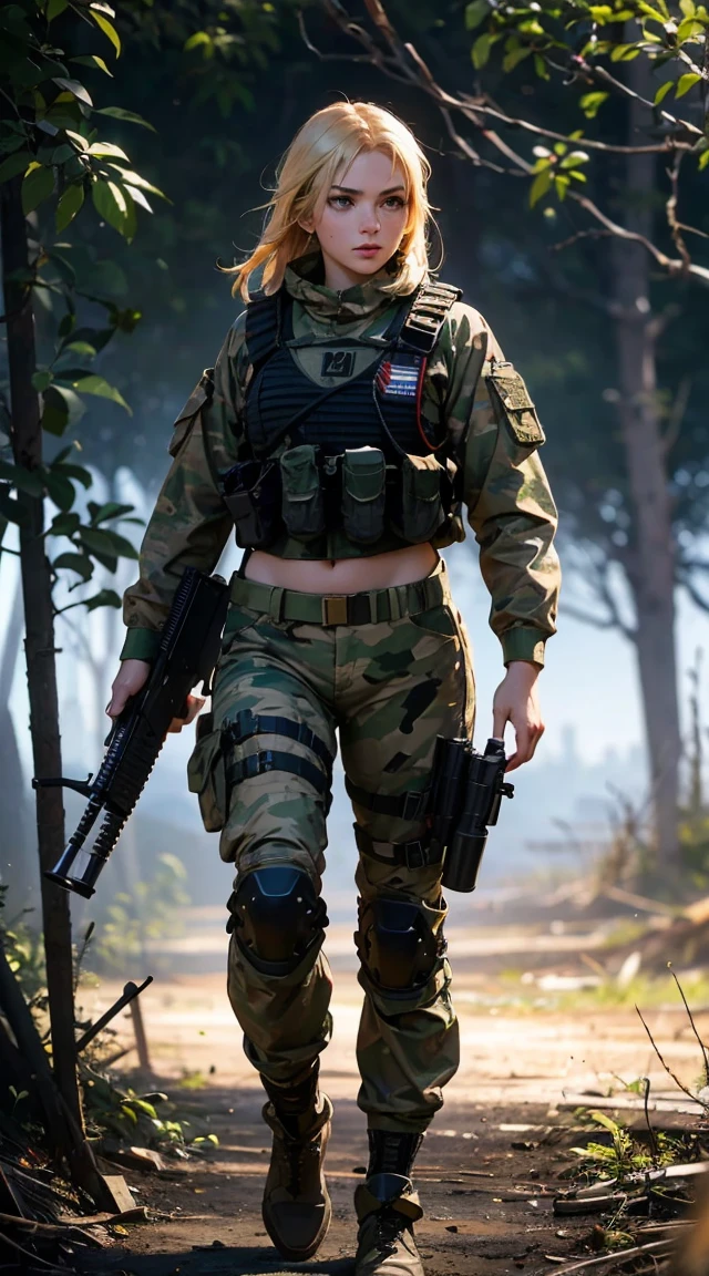 Military uniform girl