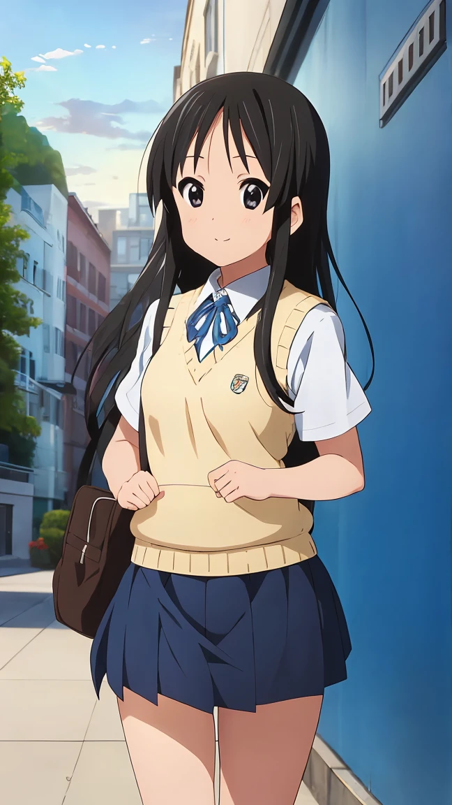 (((The picture is perfect ))), 1 girl, single, Mio Akiyama - SeaArt AI