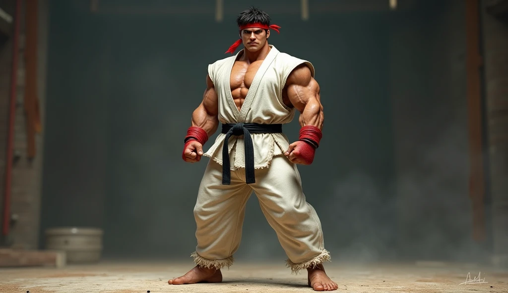 Create an ultra-realistic full-body image of Ryu from Street Fighter - SeaArt AI
