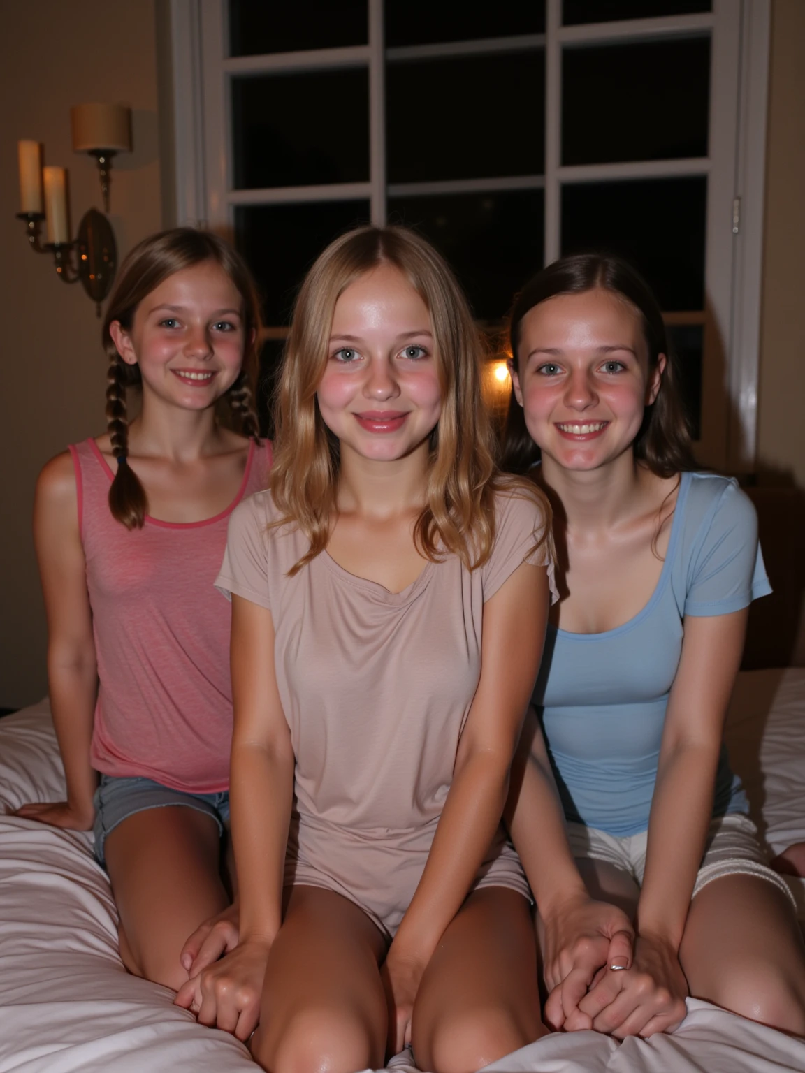 Very realistic photo of 5 very young girls, unique appearances - SeaArt AI