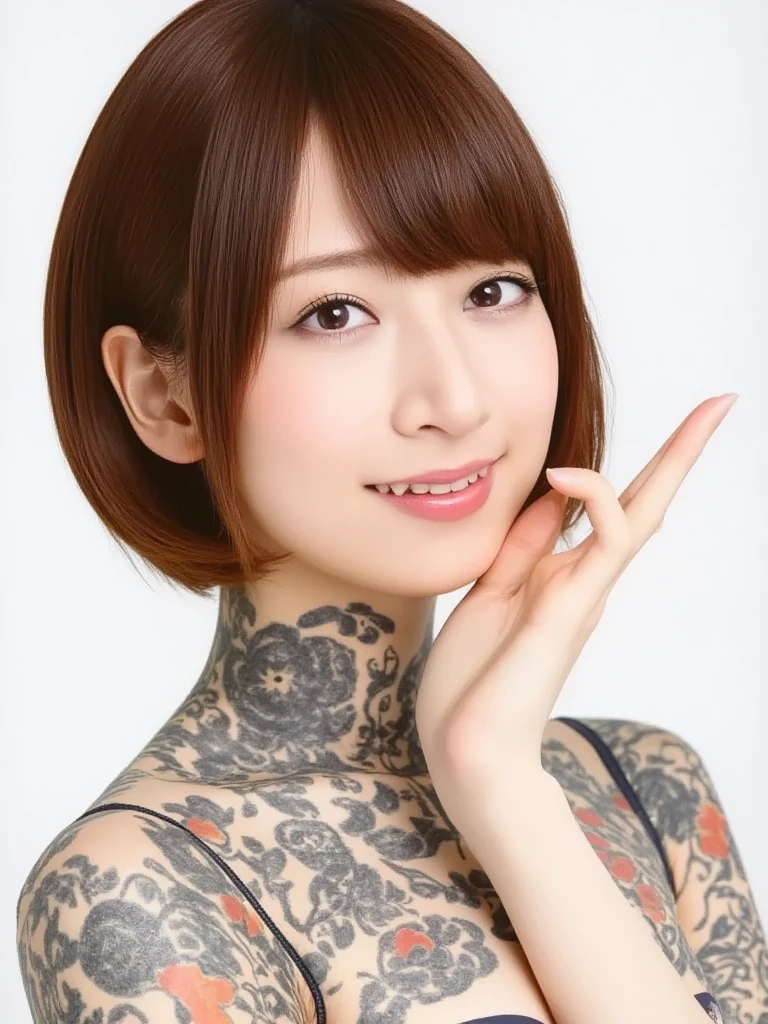 A woman with tattoo tattoo, full - body tattoo, inked - SeaArt AI