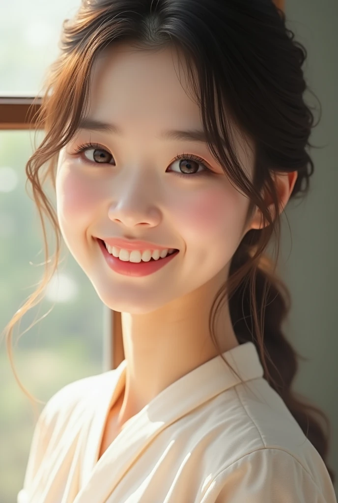 Japanese young woman smile - SeaArt AI