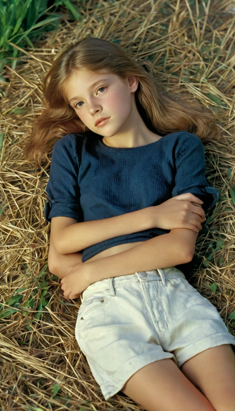 1 girl, age 14, Tween-Modell, David Hamilton Stil, slim, Small - SeaArt AI