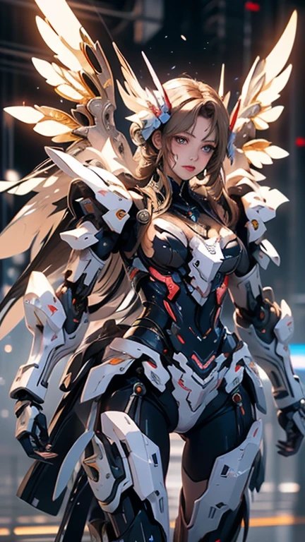 top quality 、 masterpiece、 Ultra HD、 Arad woman wearing futuristic suit ...