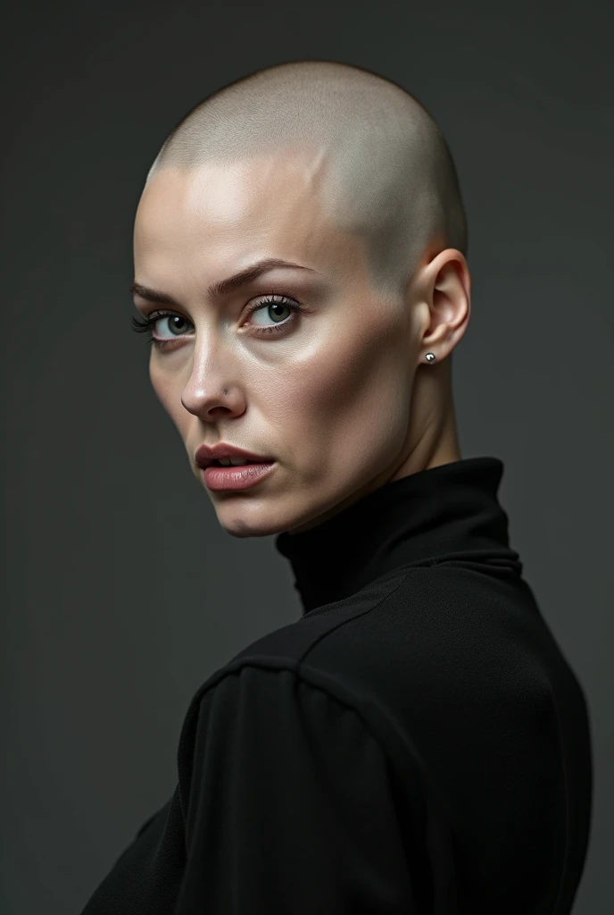 Woman without hair - SeaArt AI