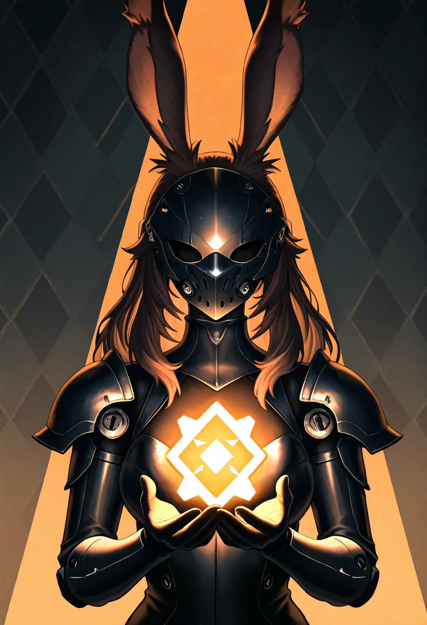 1 Viera girl,Alone, upper body, Mechanical Gear , full face mask, Mask ...