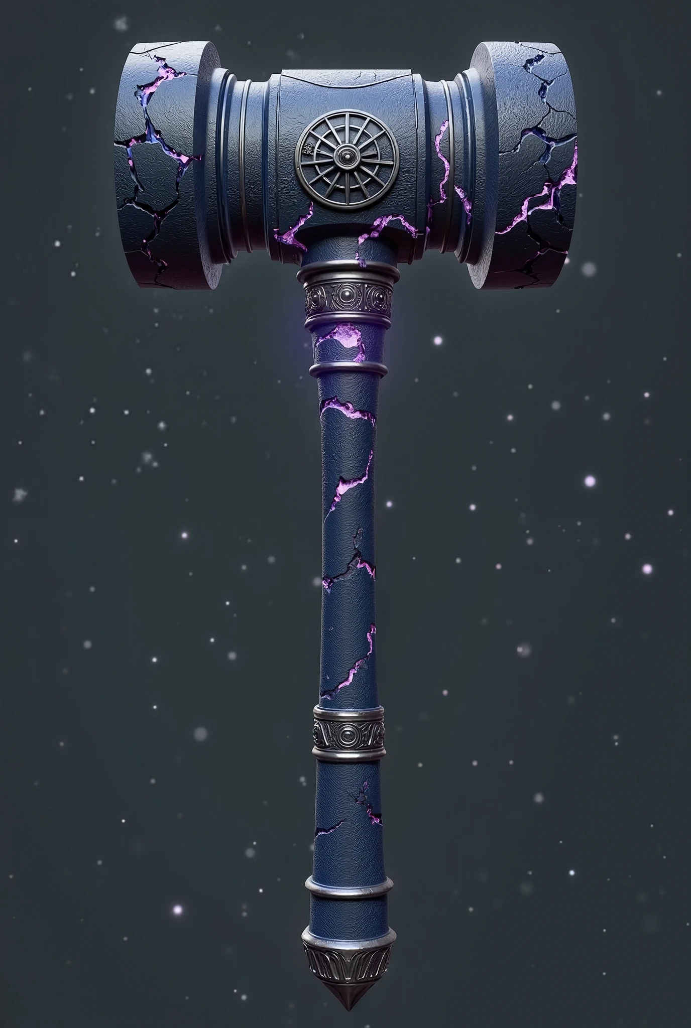 There is a hammer with lightning on it in the dark - SeaArt AI