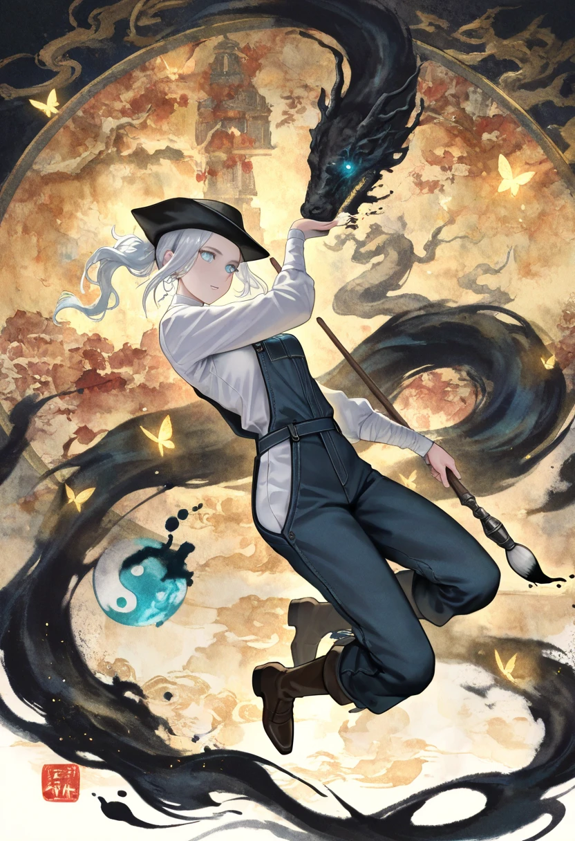 Flies, fuming souls, decaying world, bloodborne, ink splash, swirl of ...