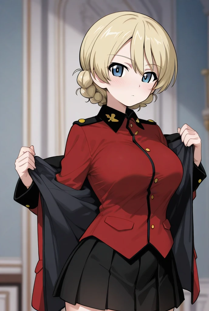 Darjeeling \(girls und panzer\),large breasts,st. gloriana's military ...